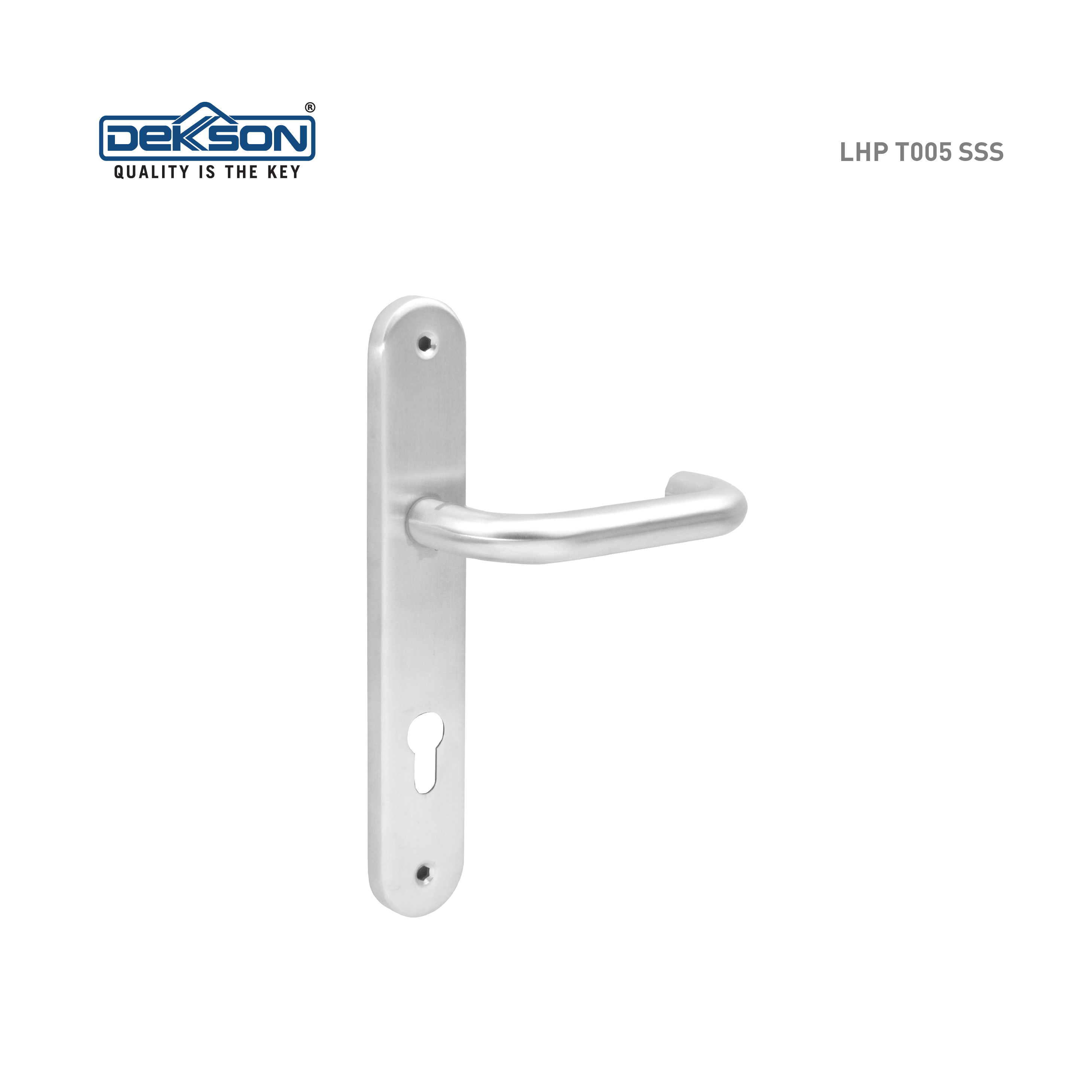 Lever Handle Plate LHP T005 SSS | Dekkson | Door handle & closer, floor ...