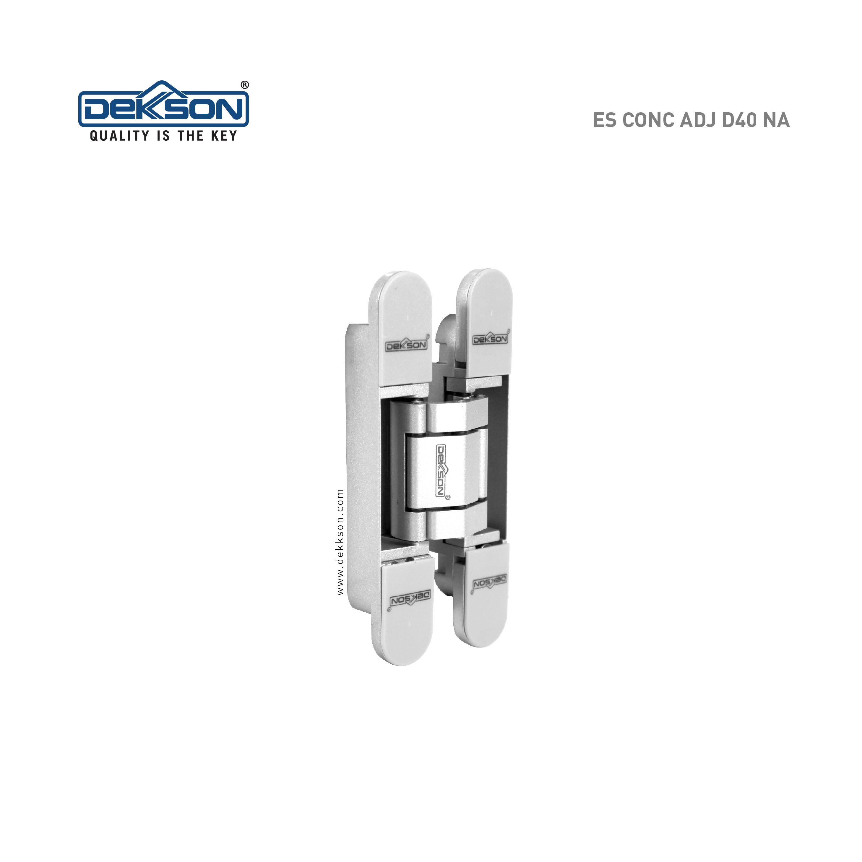 CONCEALED HINGE ADJUSTABLE ES CONC D40 NA | Dekkson | Door handle ...