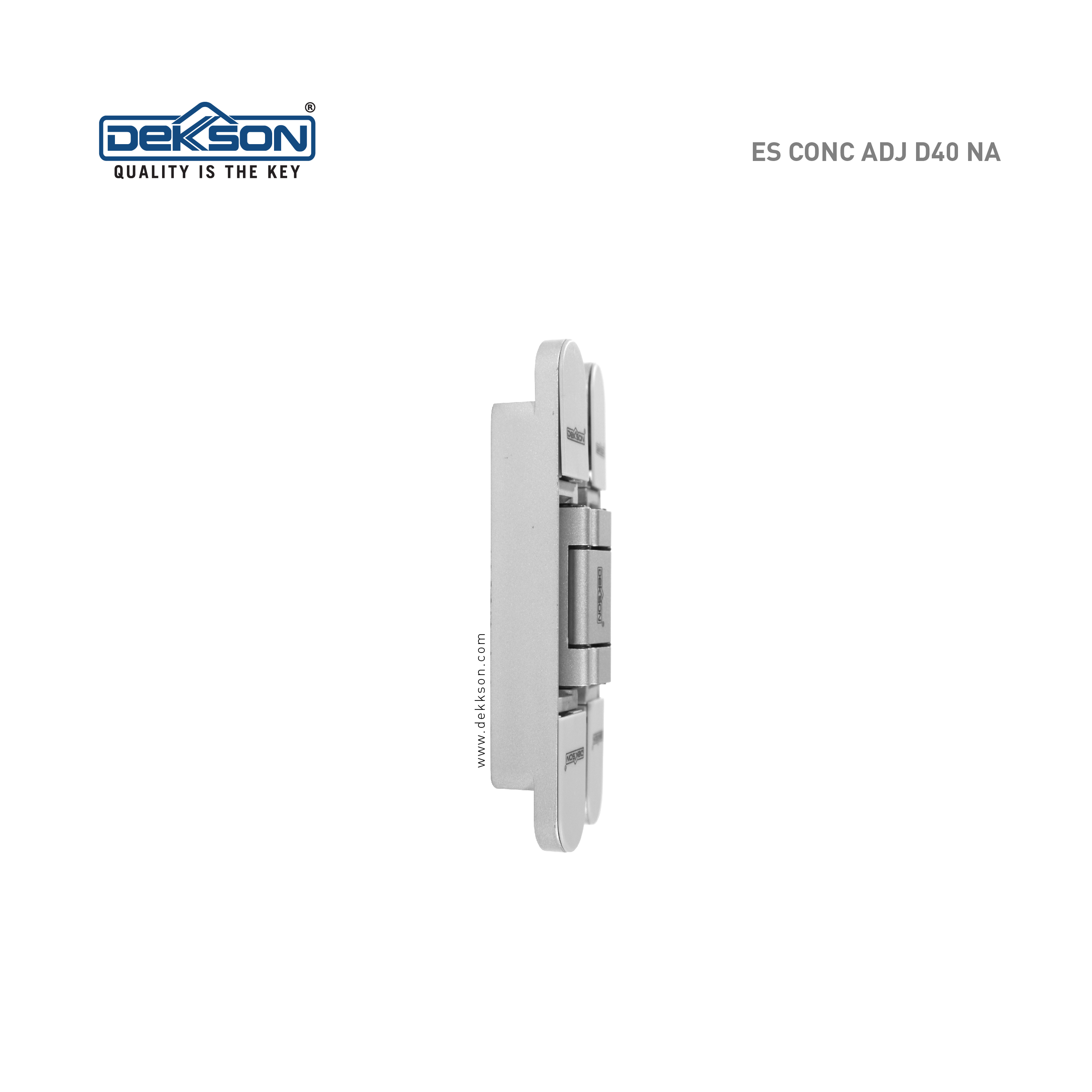 CONCEALED HINGE ADJUSTABLE ES CONC D40 NA | Dekkson | Door handle ...