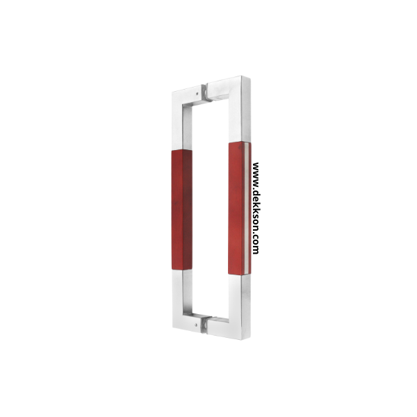PULL HANDLE PH DL351 25X400X375 SSS+WOOD | Dekkson | Door handle ...