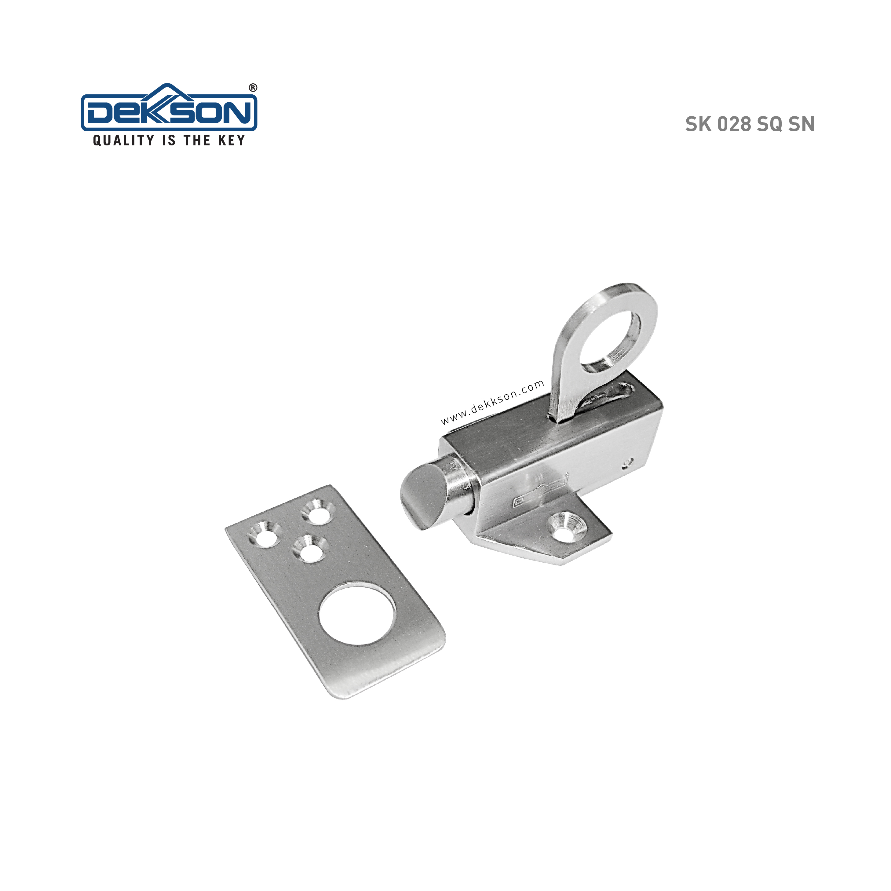 SPRING KNIP SK 028 SQ SN | Dekkson | Door handle & closer, floor hinges ...