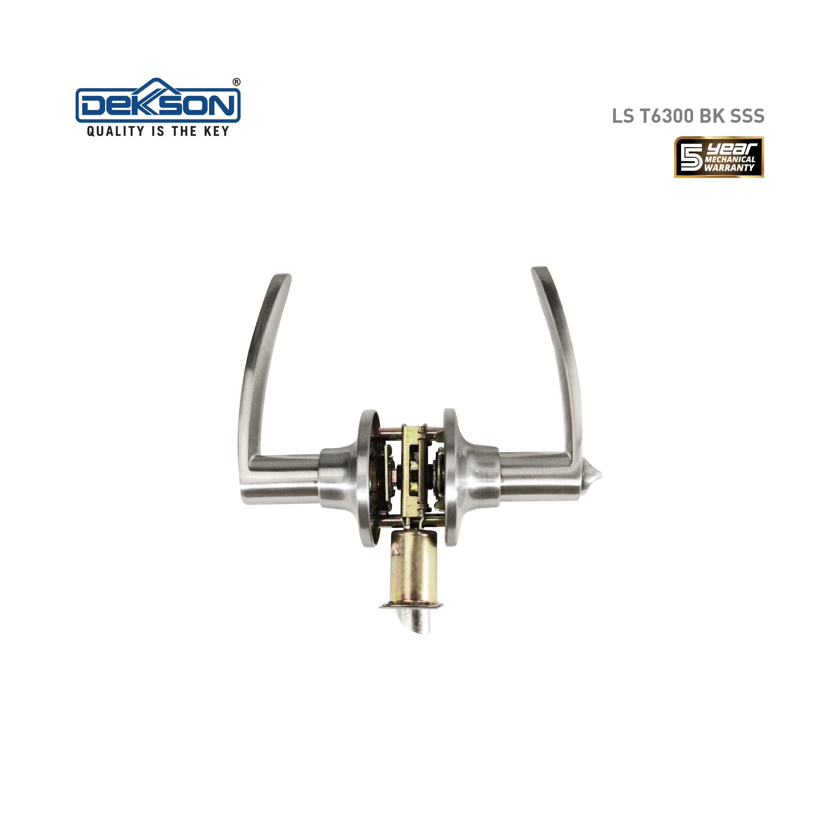 Lever Set LS T6300 BK SSS | Dekkson | Door handle & closer, floor ...