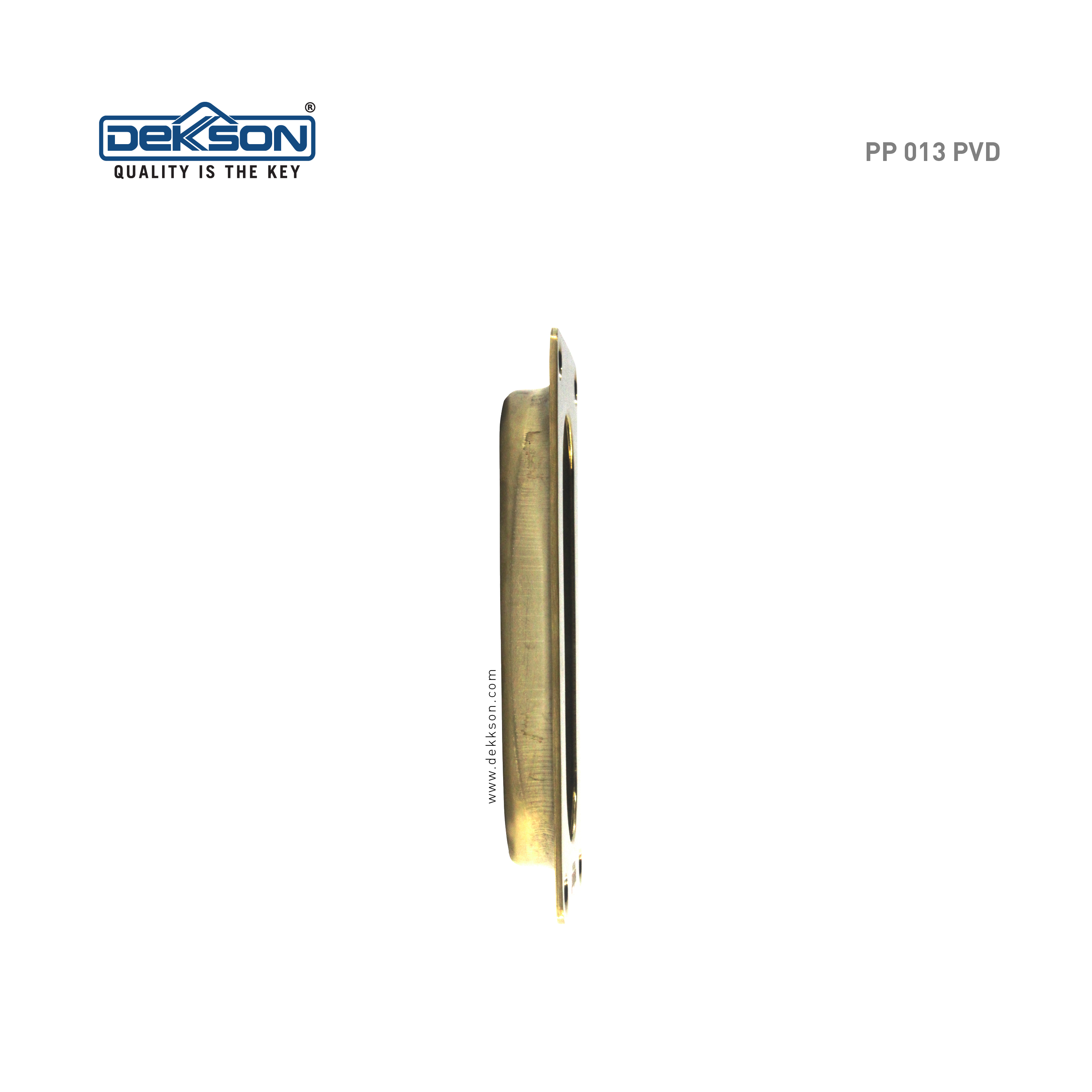 Pull Plate PP 013 PVD | Dekkson | Door handle & closer, floor hinges ...