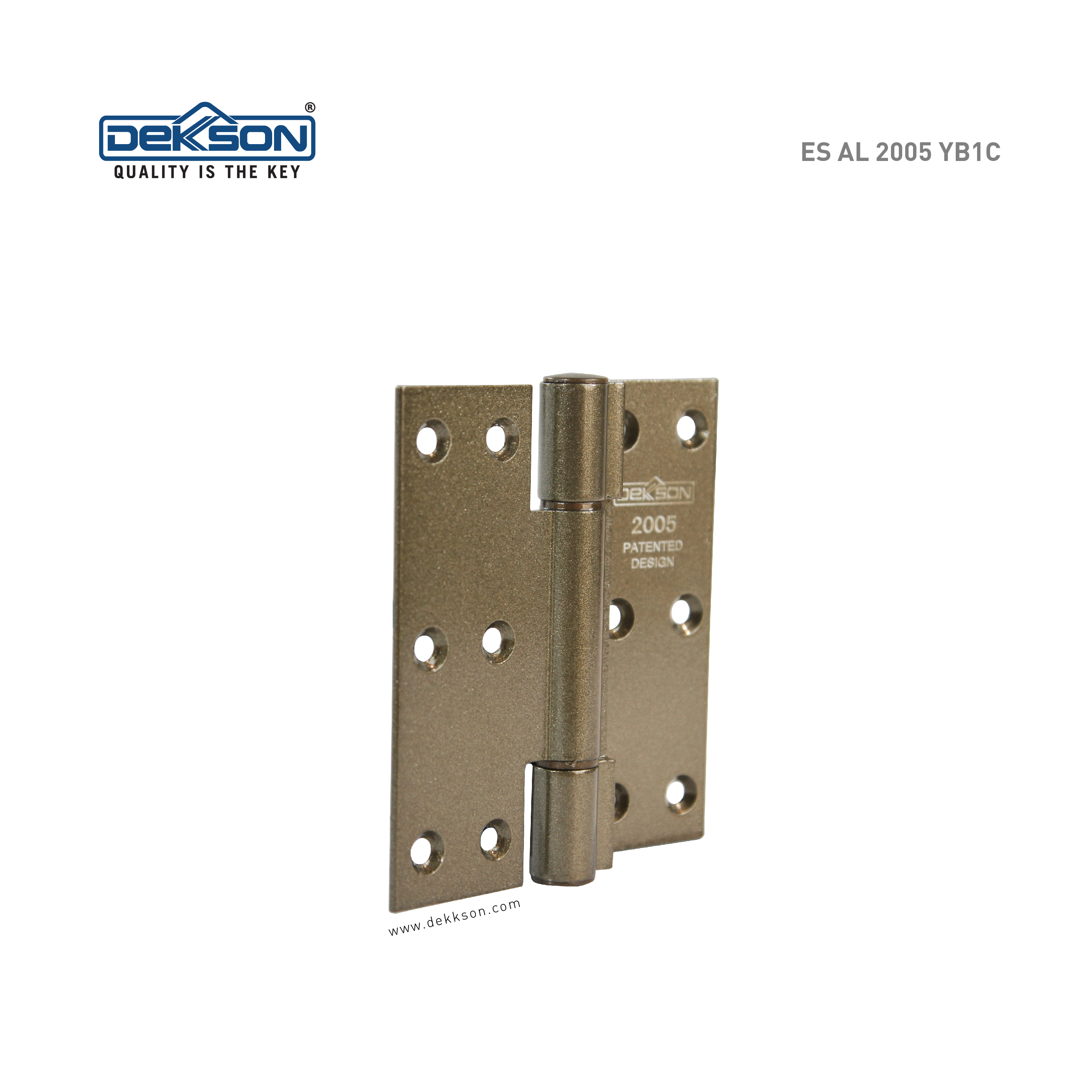 HINGE ES AL 2005 4X3.5X3MM YB1C | Dekkson | Door handle & closer, floor ...