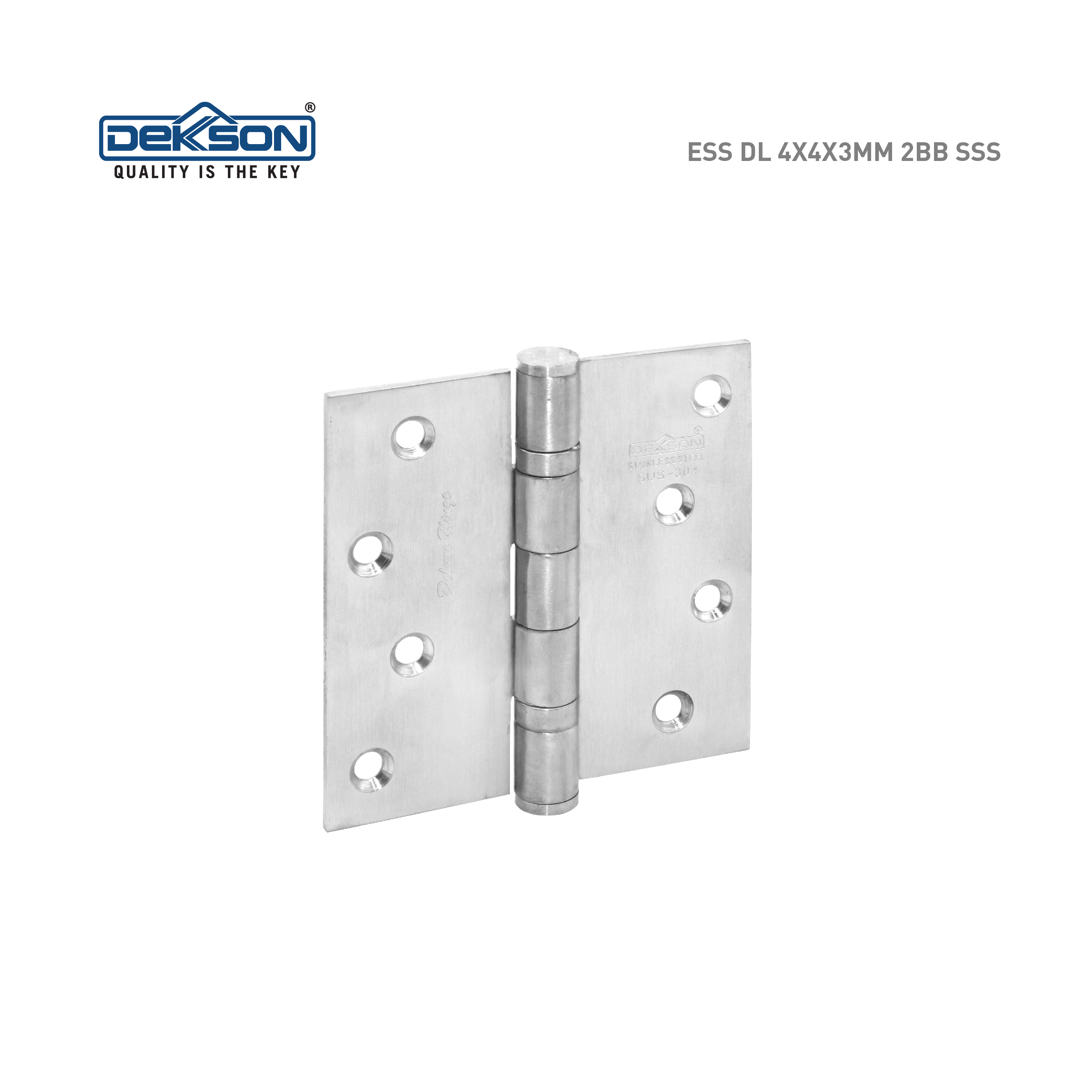 Deluxe Hinge ESS DL 4x4x3MM 2BB SSS | Dekkson | Door handle & closer ...
