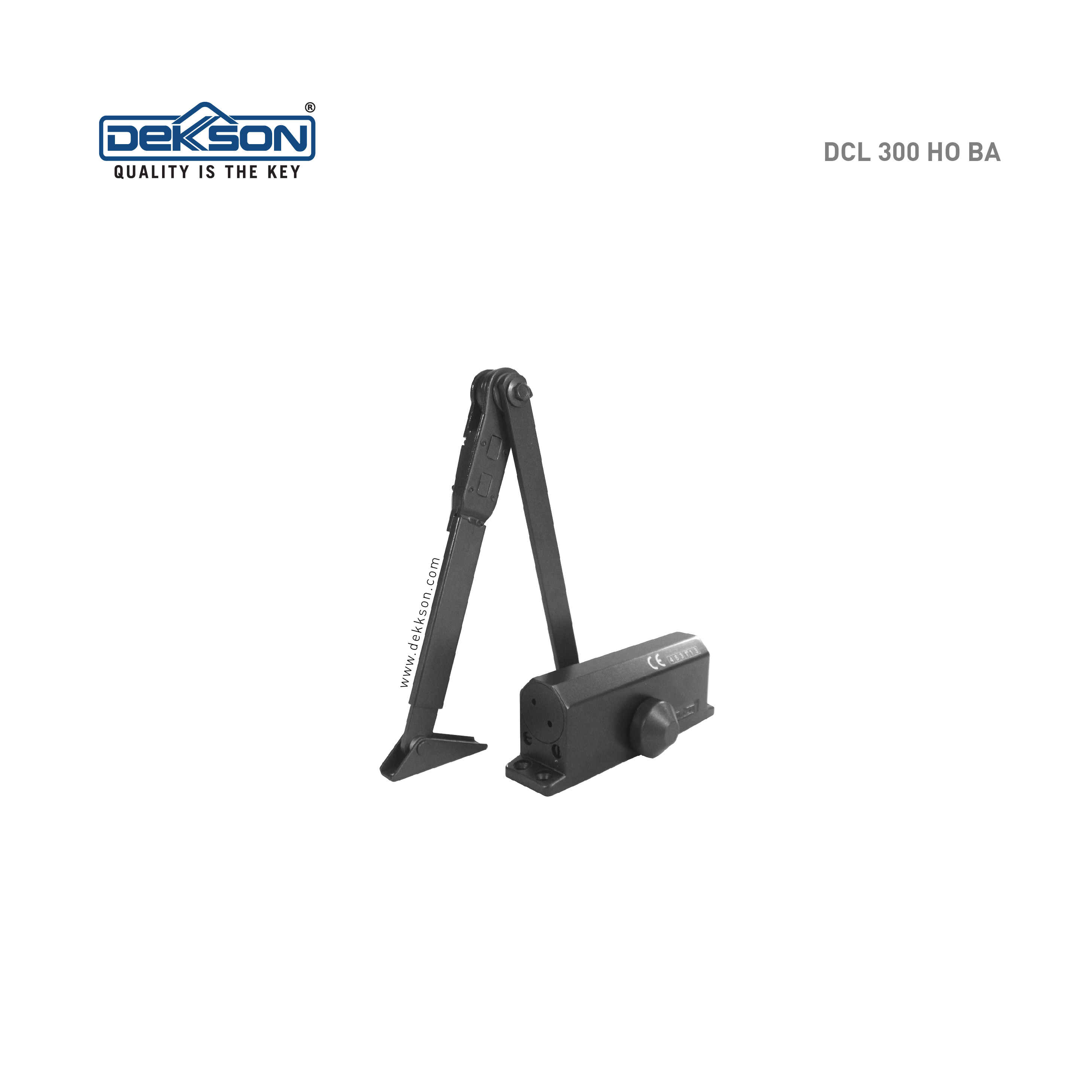 Door Closer Hold Open DCL 300 HO BA | Dekkson | Door handle & closer ...