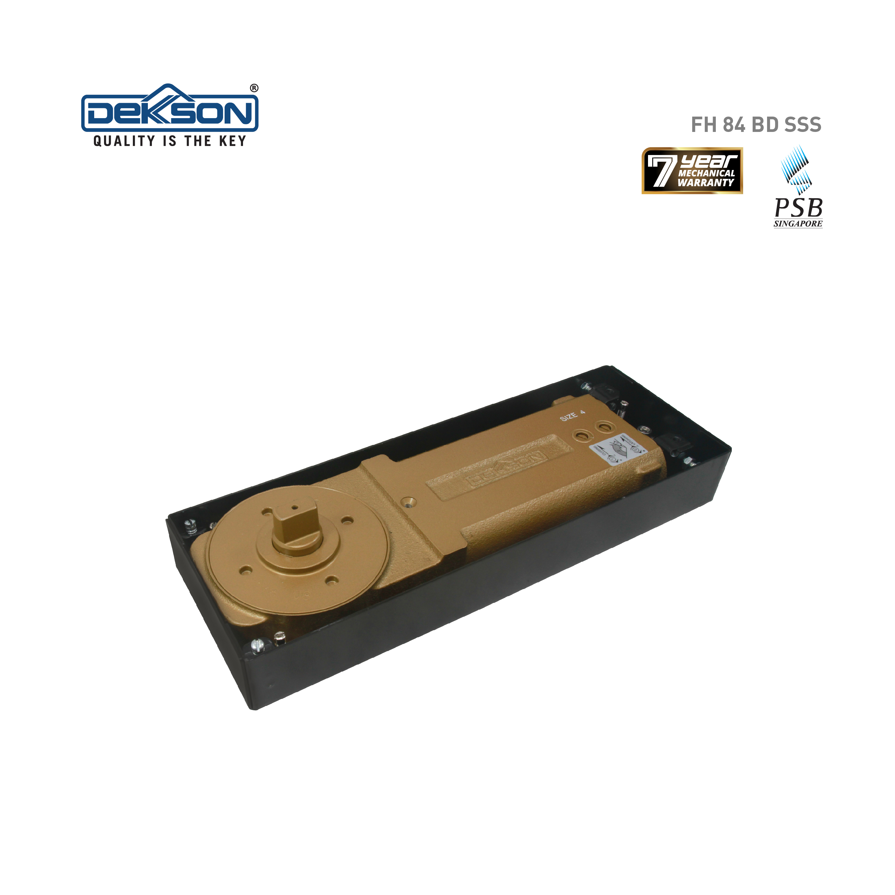 Floor Spring FH 84 BD SSS | Dekkson | Door handle & closer, floor ...